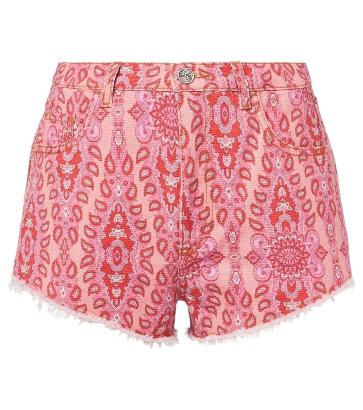 Etro Printed denim shorts Etro
