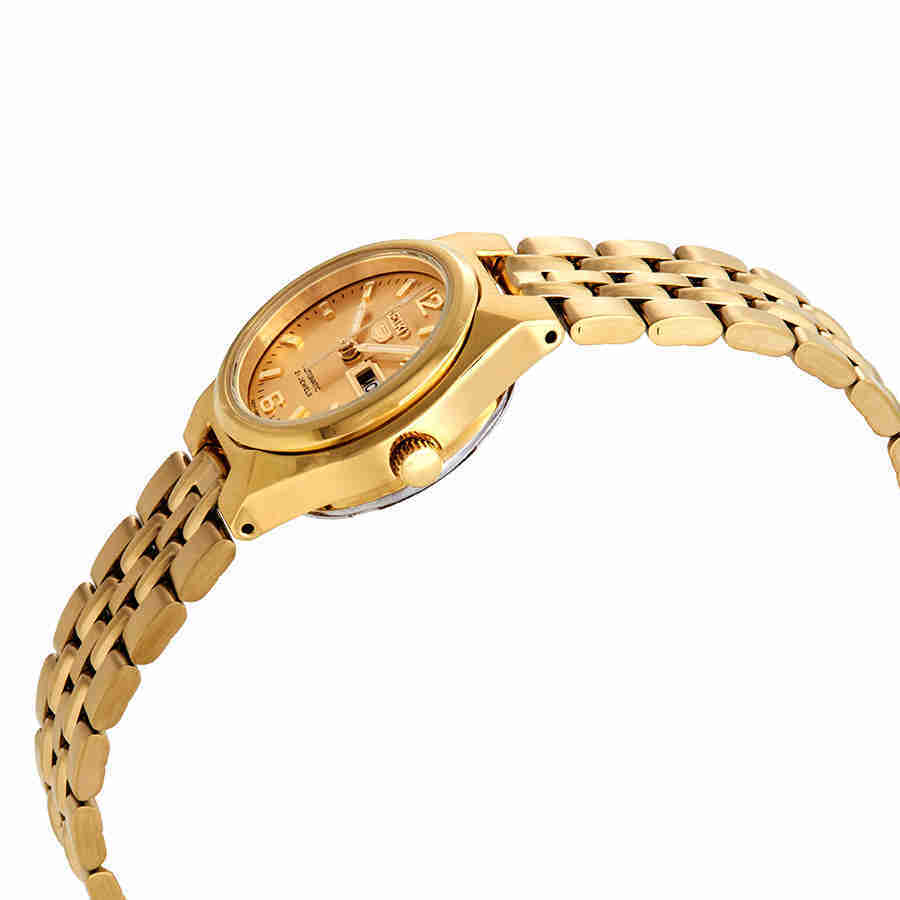 Seiko Series 5 Automatic Gold Dial Ladies Watch SYMK36 Seiko