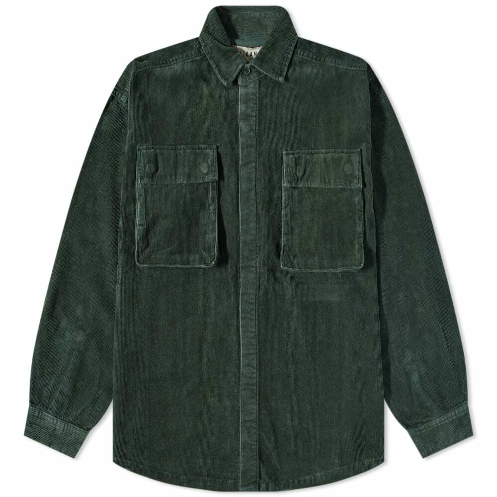 Taikan Men's Corduroy Shirt Jacket in Forest Green Taikan