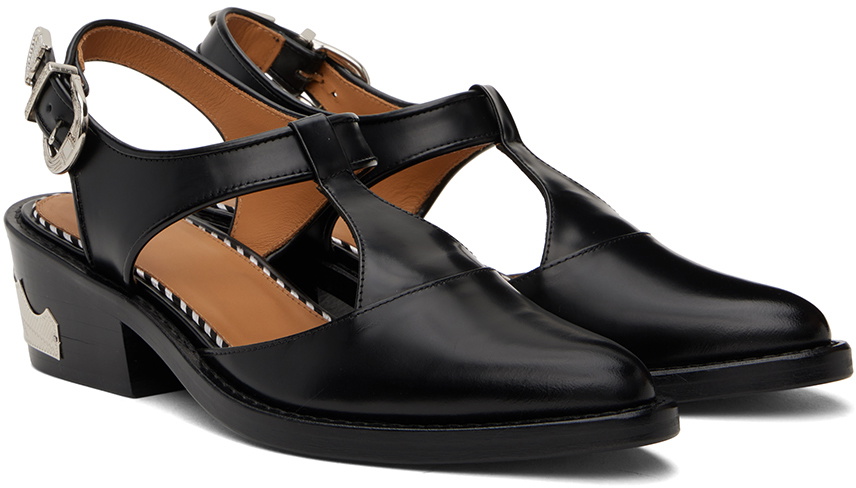 Toga Pulla Black Slingback Heels Toga Pulla