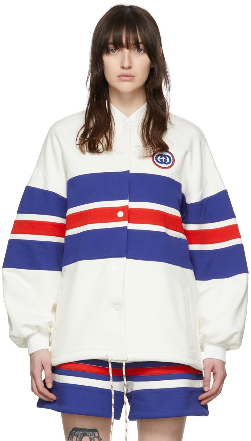 Gucci White Cotton Jacket Gucci