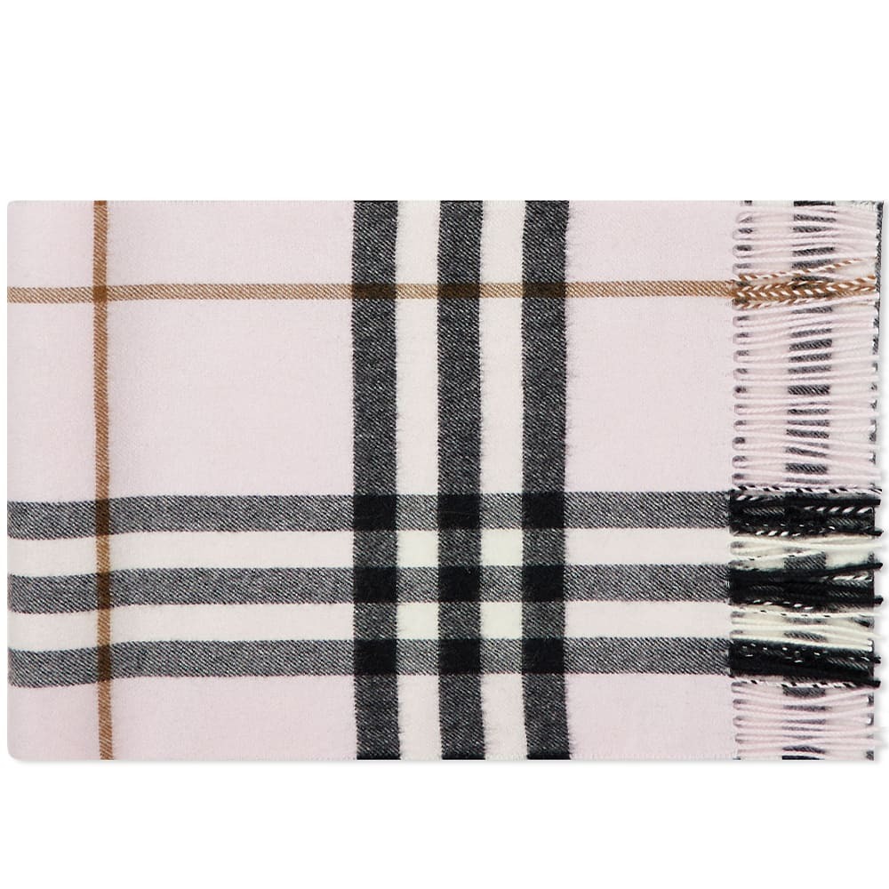 Burberry Women's Giant Checked Scarf in Pale Candy Pink Burberry