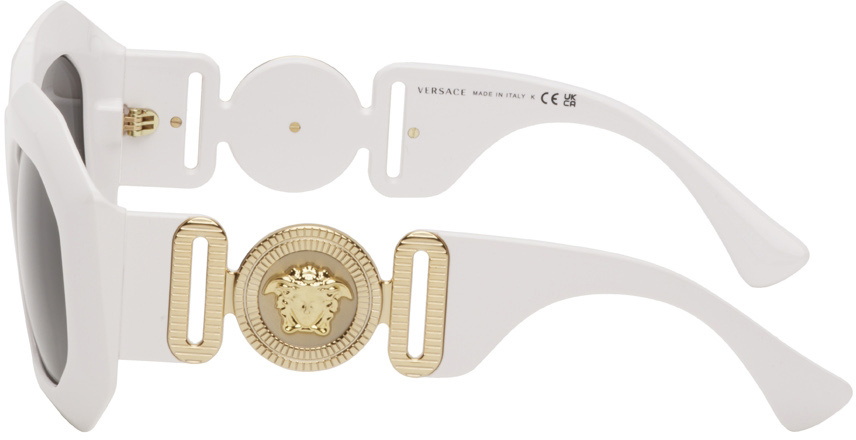 Versace White Medusa Biggie Octogonal Sunglasses Versace