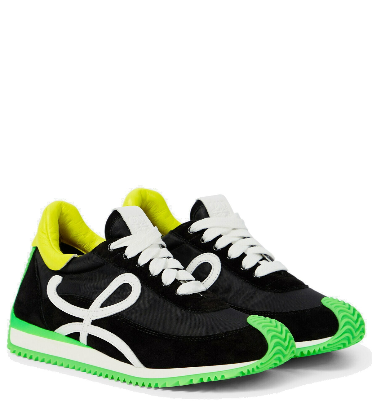 Loewe - Flow suede-paneled sneakers Loewe