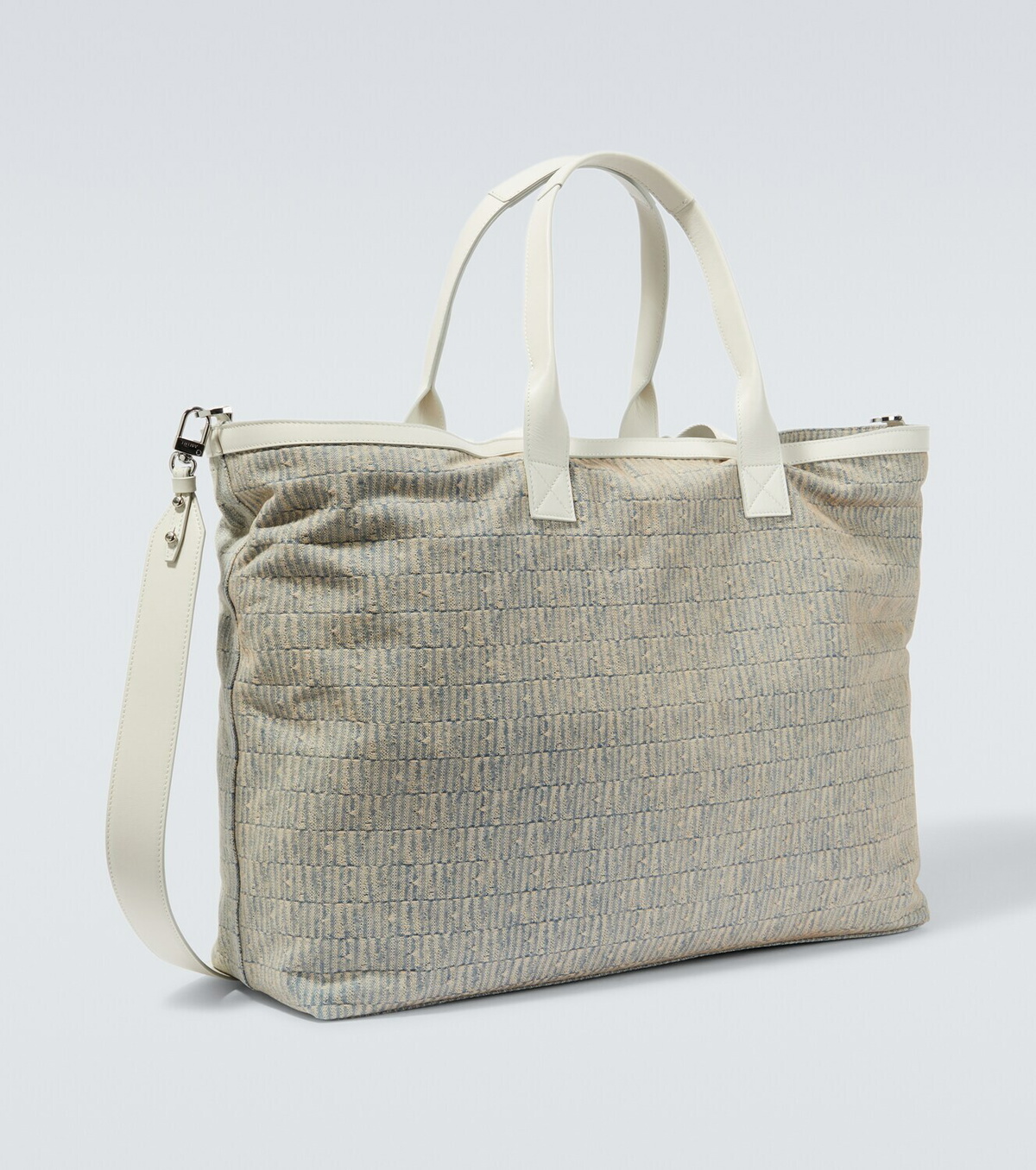 Amiri Logo jacquard denim tote bag Amiri