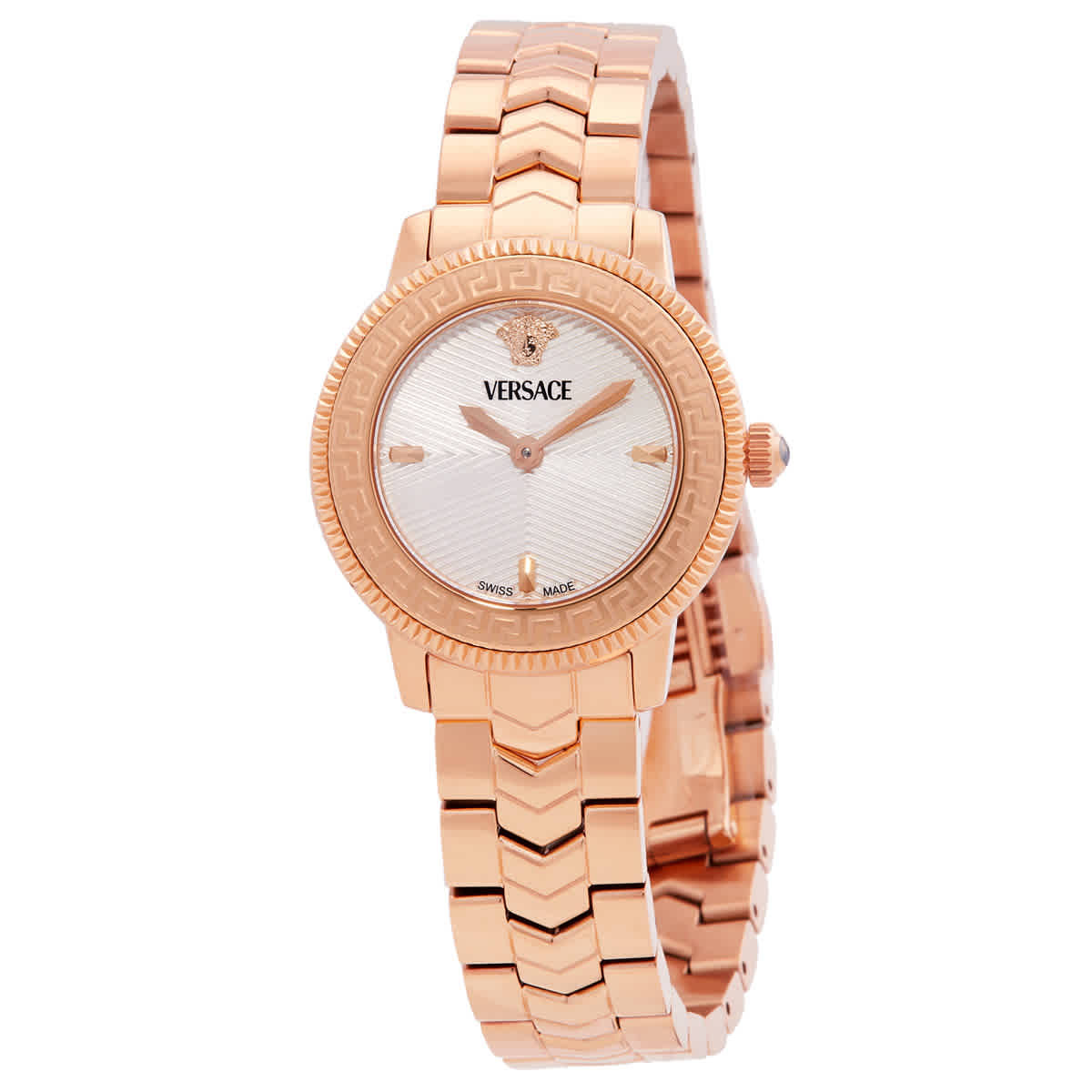 Versace V-Icon Quartz White Dial Ladies Watch VEUCA0724 Versace