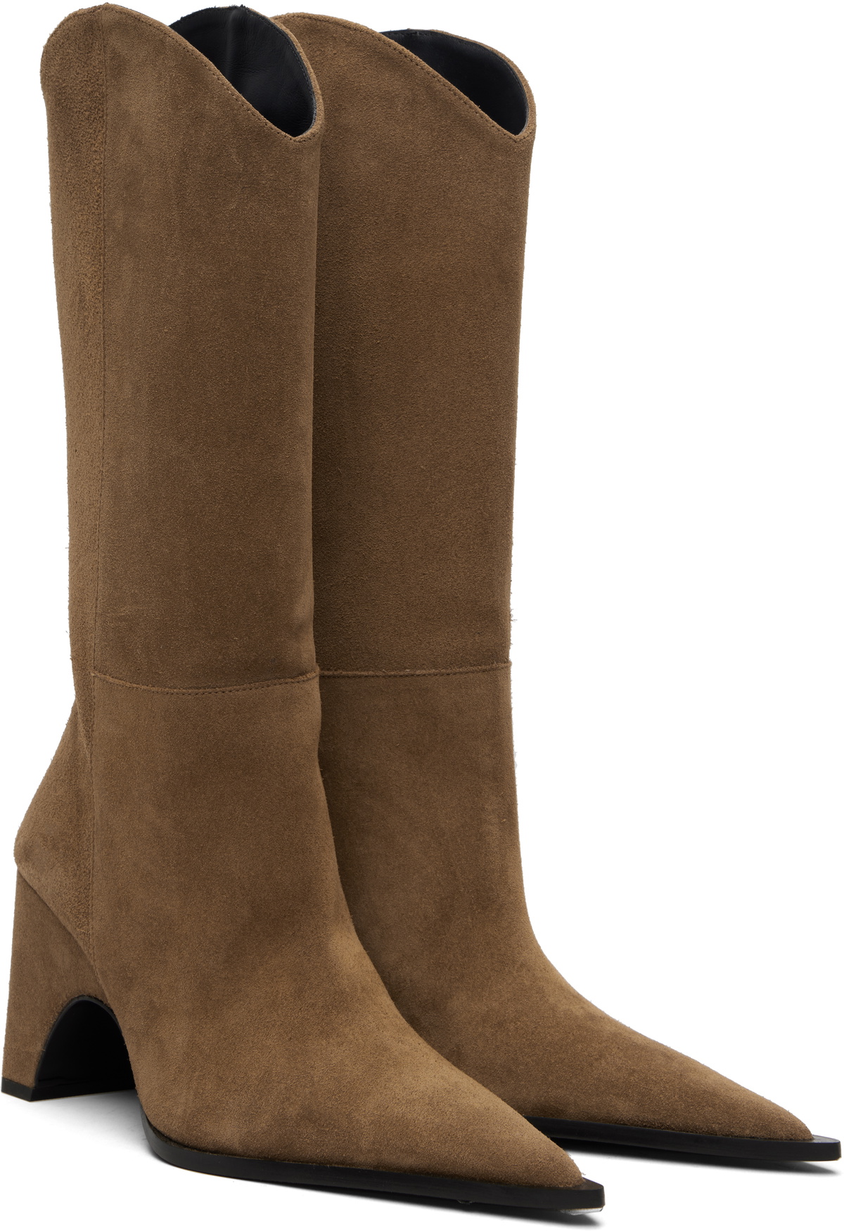 Coperni Brown Cowboy Bridge Boots Coperni