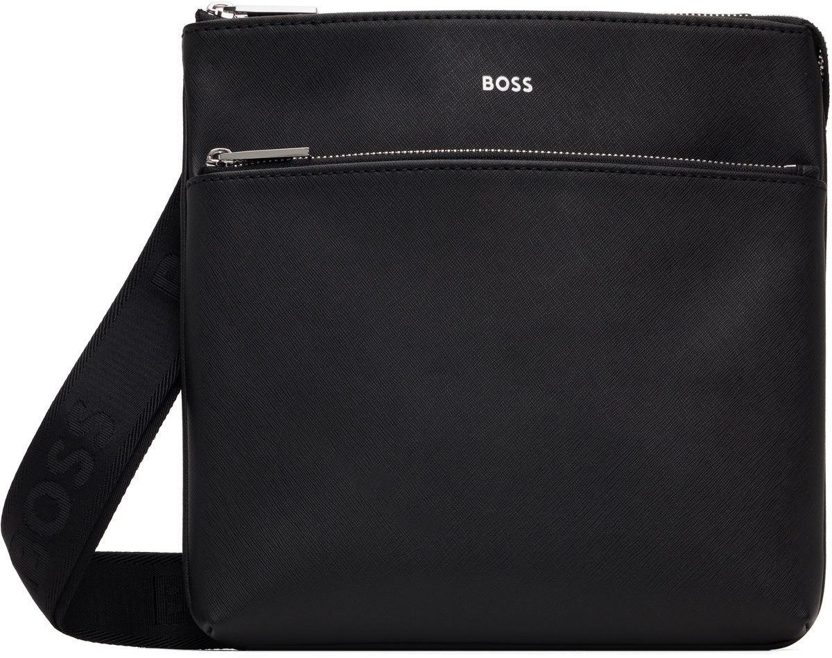 BOSS Black Large Leather Bag BOSS