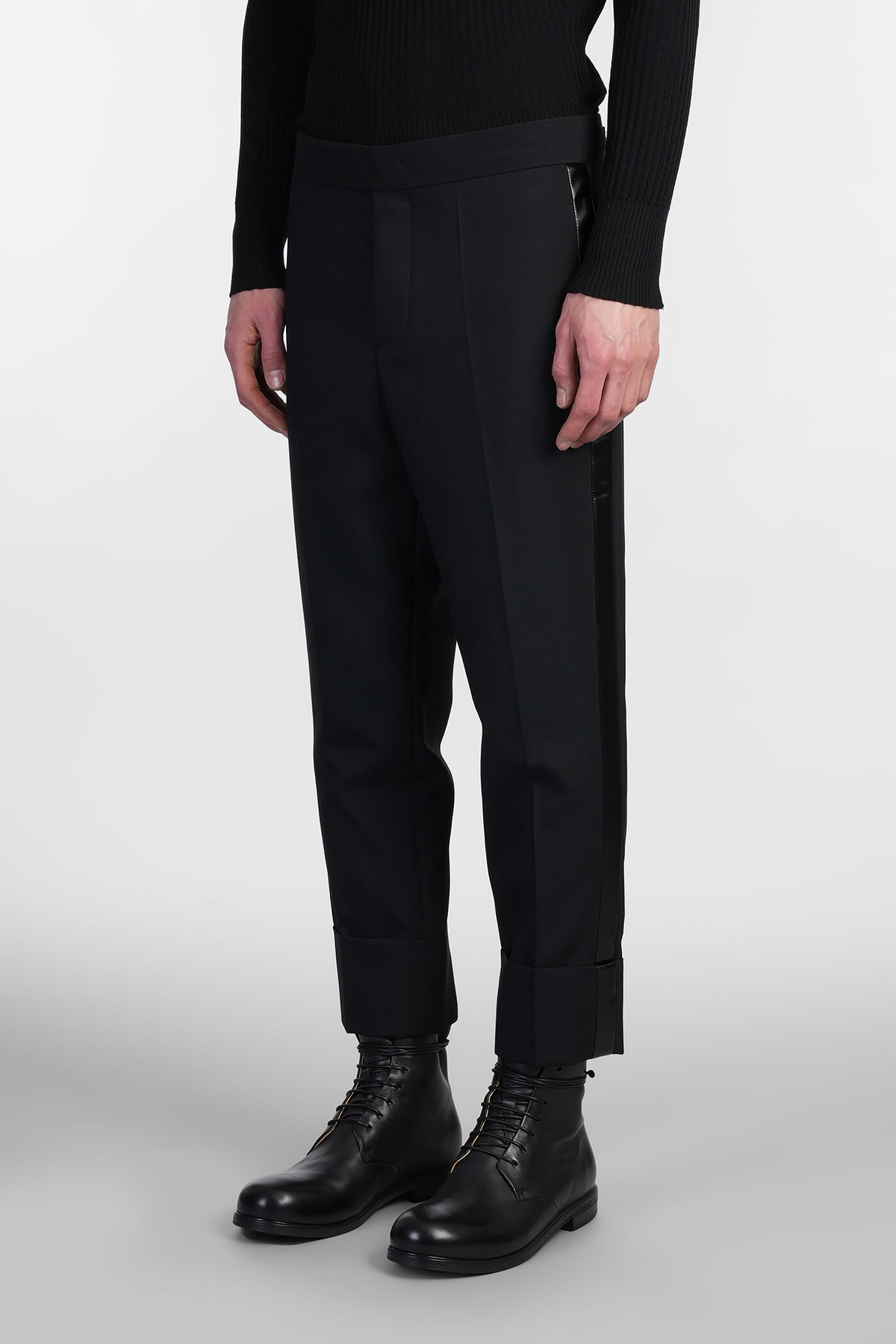 Sapio N 7 Pants In Black Wool SAPIO