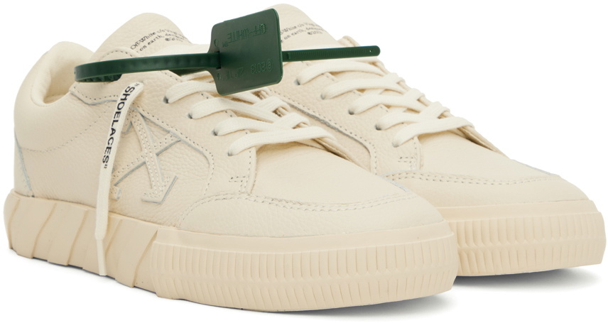 Off-White Beige Vulcanized Sneakers Off-White