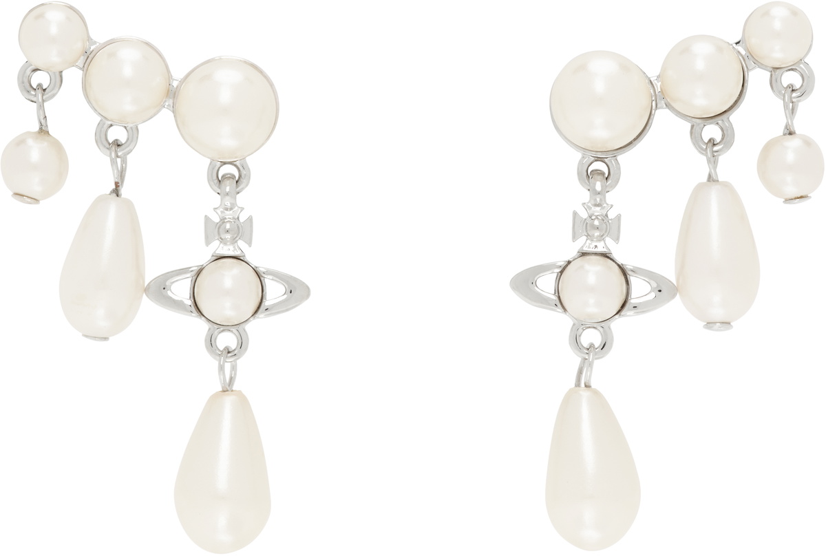 Vivienne Westwood Silver Marybeth Earrings Vivienne Westwood