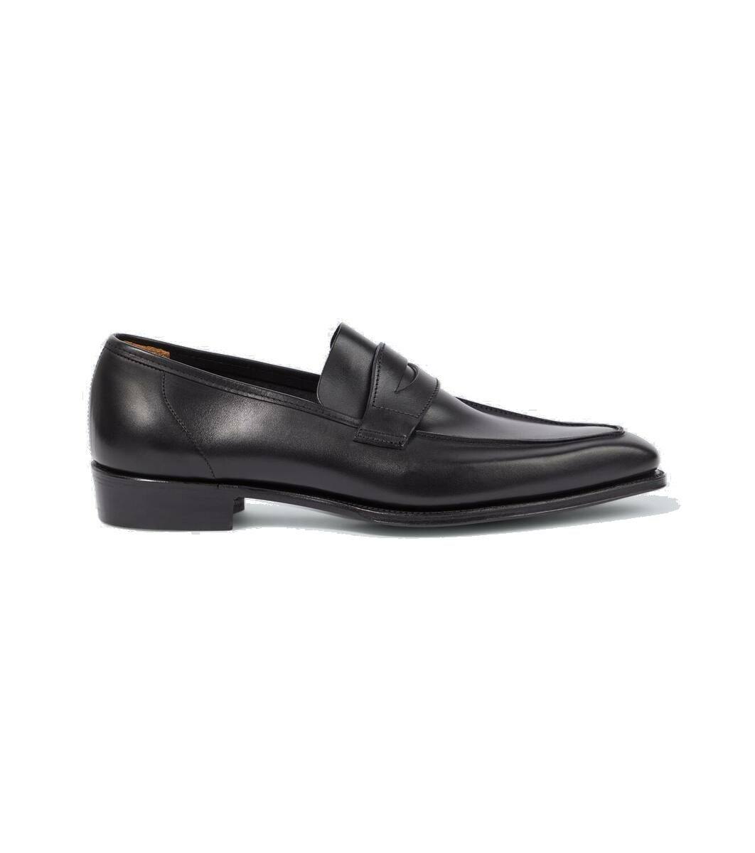 George Cleverley George leather penny loafers George Cleverley