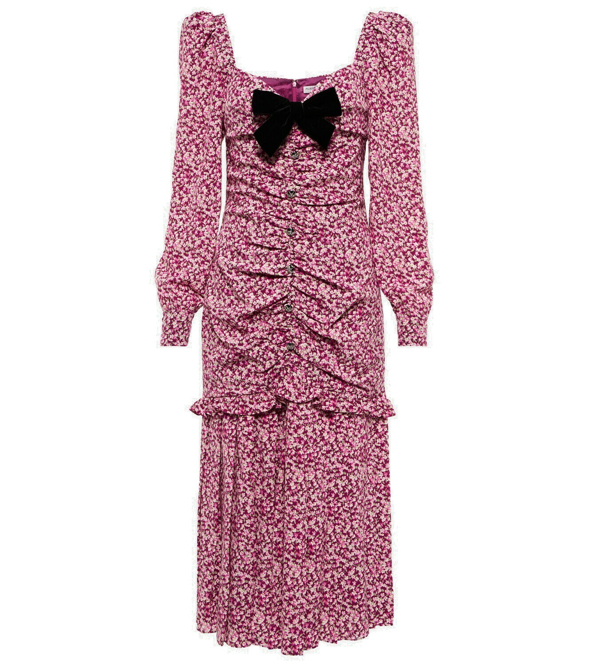 Alessandra Rich Floral silk midi dress Alessandra Rich