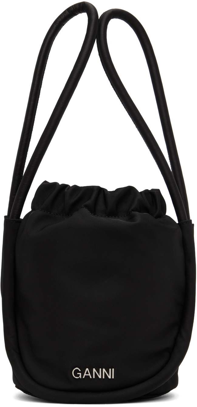 GANNI Black Mini Knot Bag GANNI