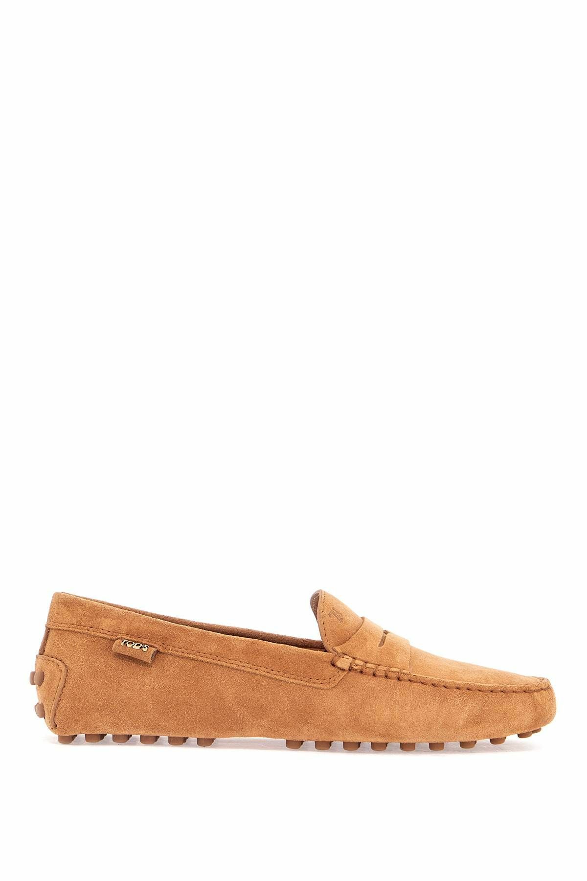 TOD'S men's suede leather loafers in cognac Brown Tod's