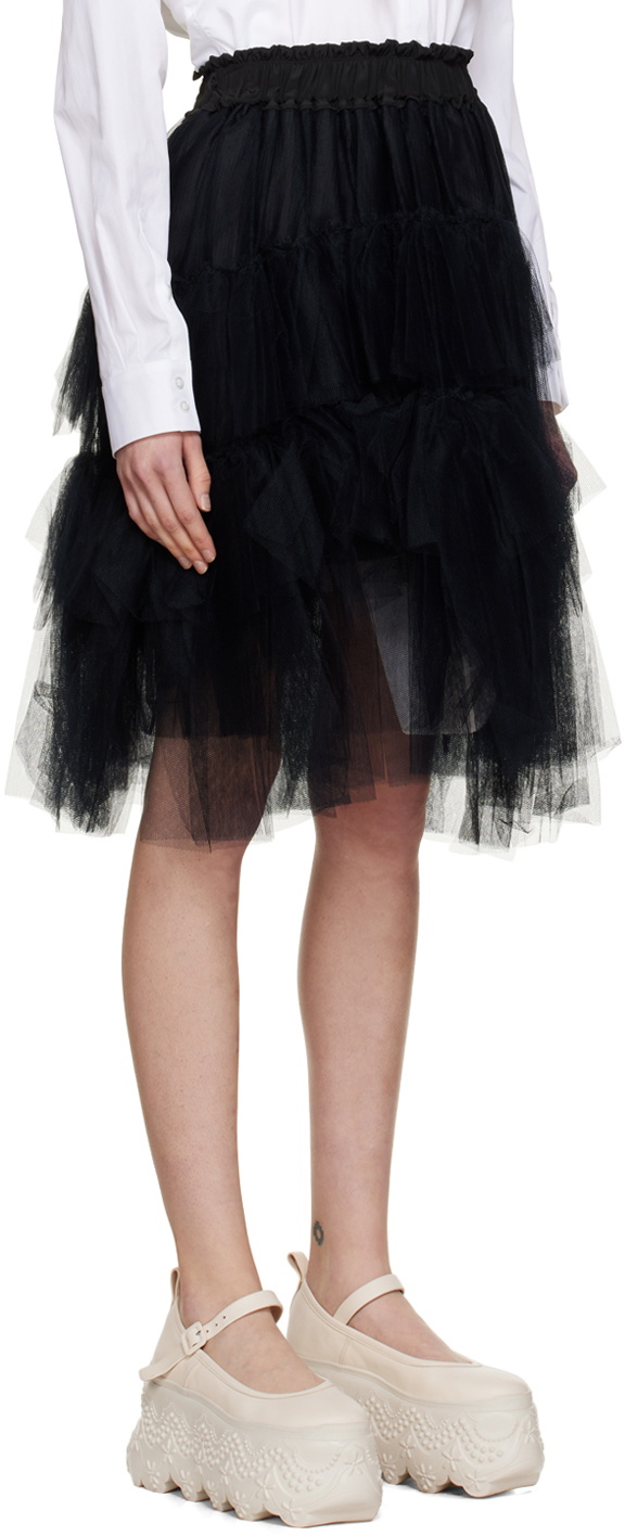 Simone Rocha Black Tutu Midi Skirt Simone Rocha