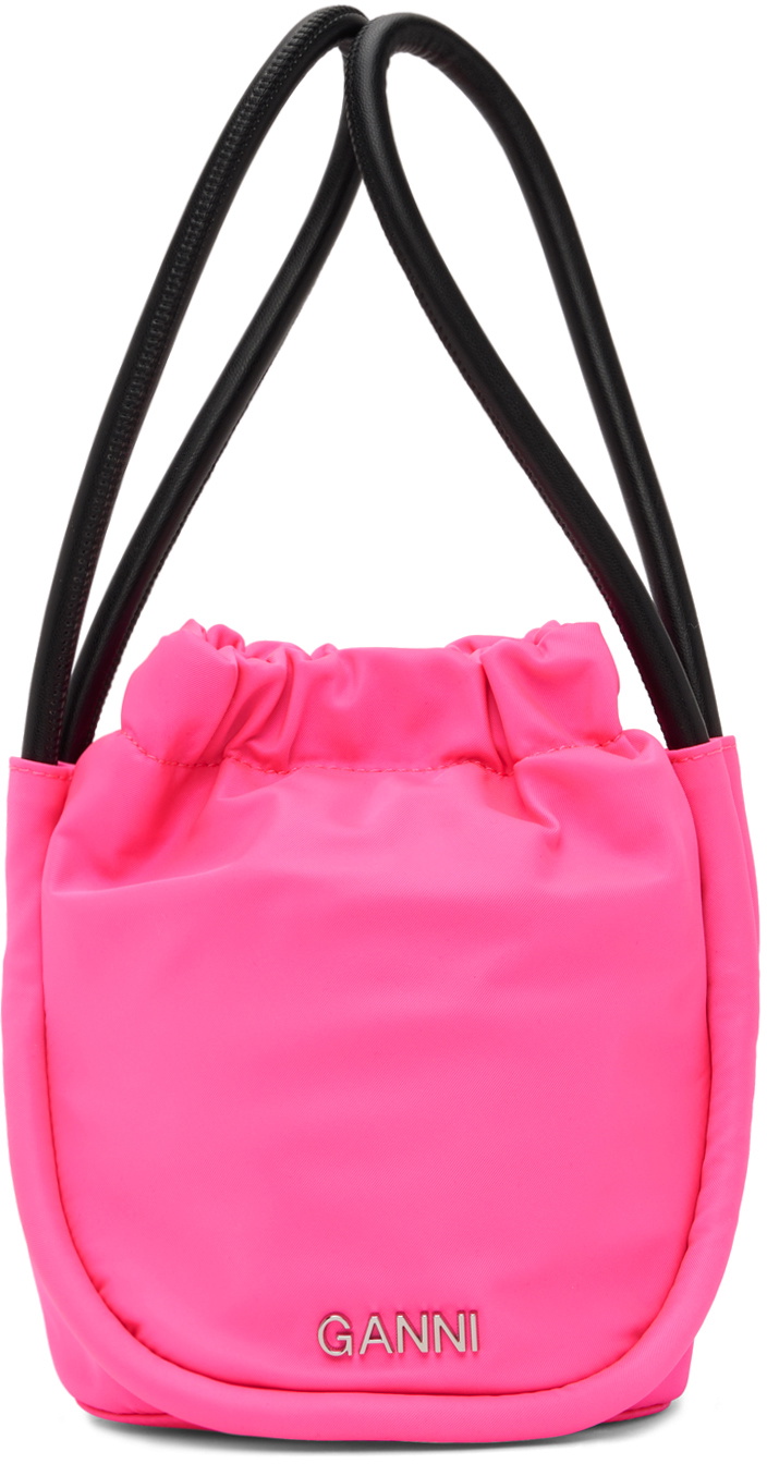 GANNI Pink Mini Knot Bag GANNI