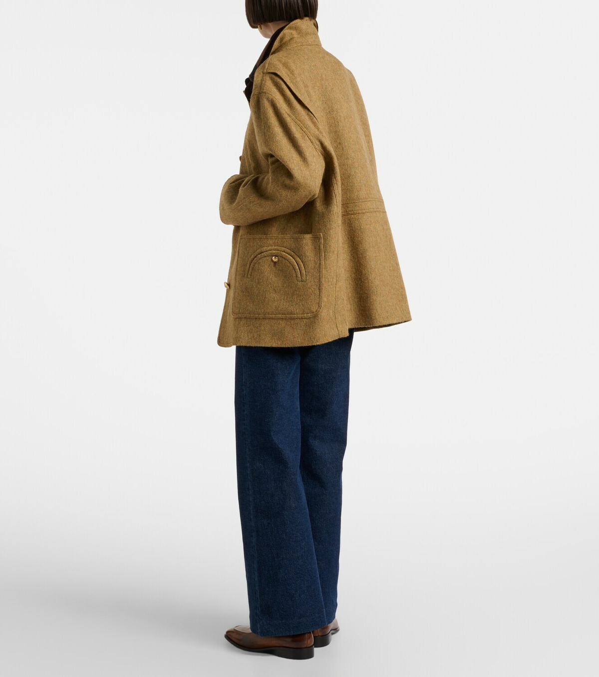 Frame Refined high-rise wide-leg jeans Frame Denim