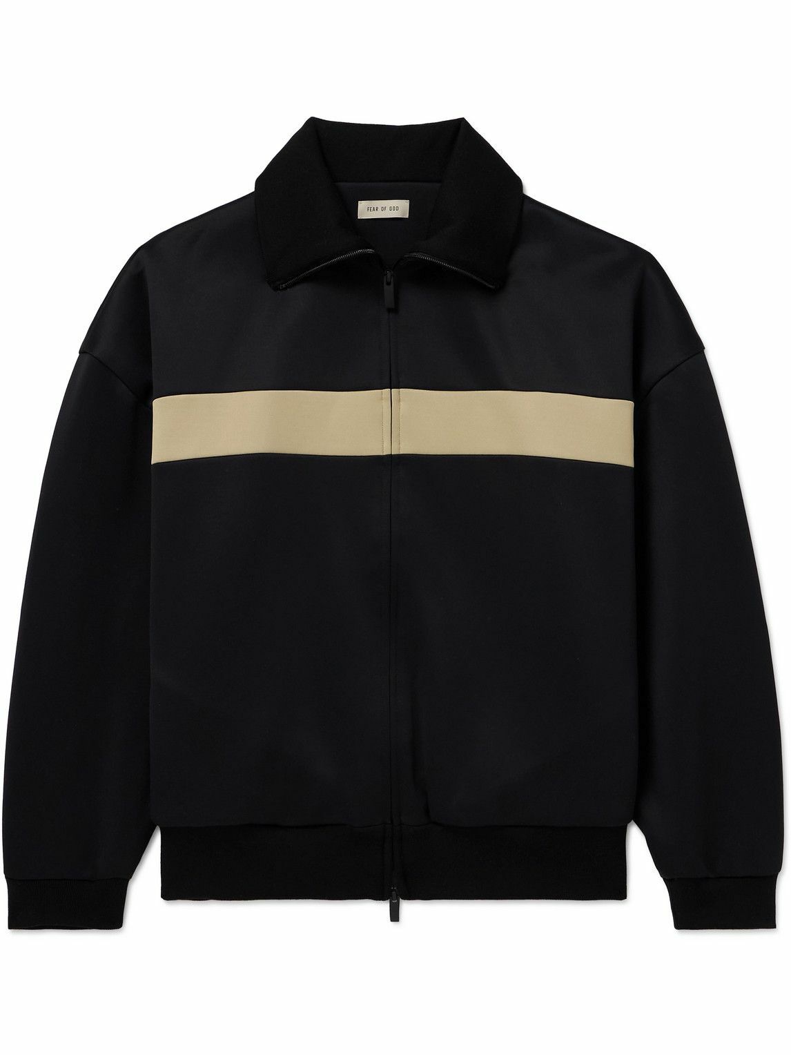 Fear of God - Striped Neoprene Track Jacket - Black Fear Of God