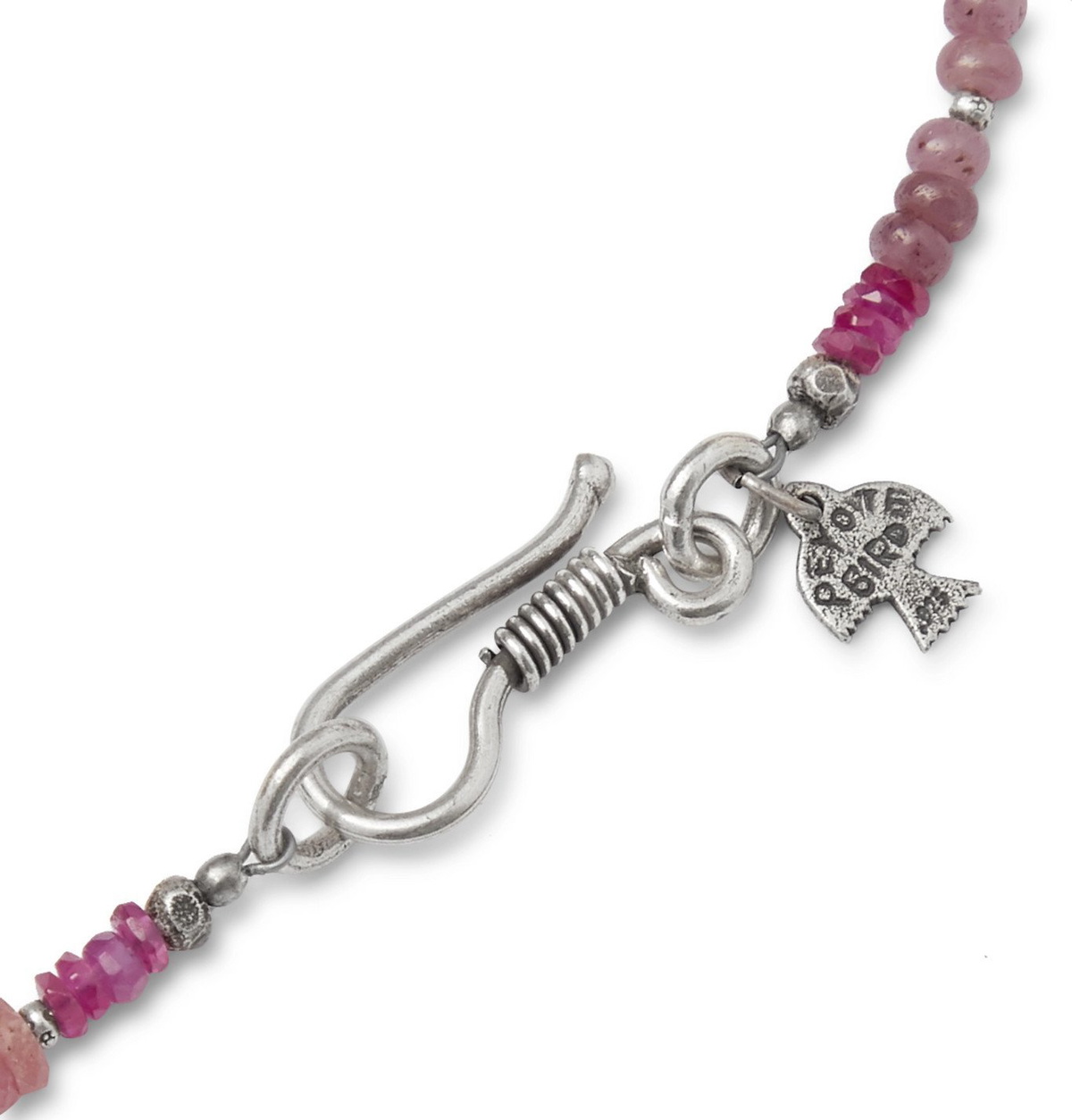 Peyote Bird - Sterling Silver Multi-Stone Bracelet - Pink Peyote Bird