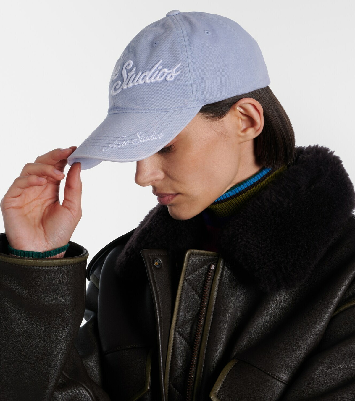 Acne Studios Logo denim baseball cap Acne Studios