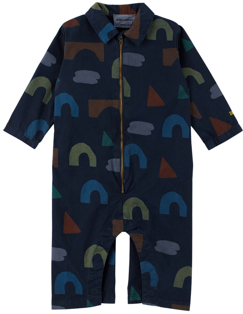 Bobo Choses Baby Navy Playful Jumpsuit Bobo Choses