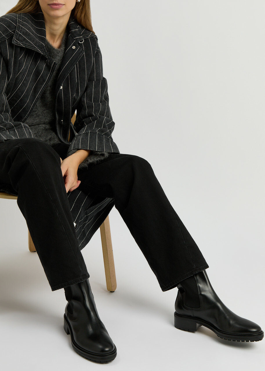 Aeyde Jack Leather Chelsea Boots Black Aeyde