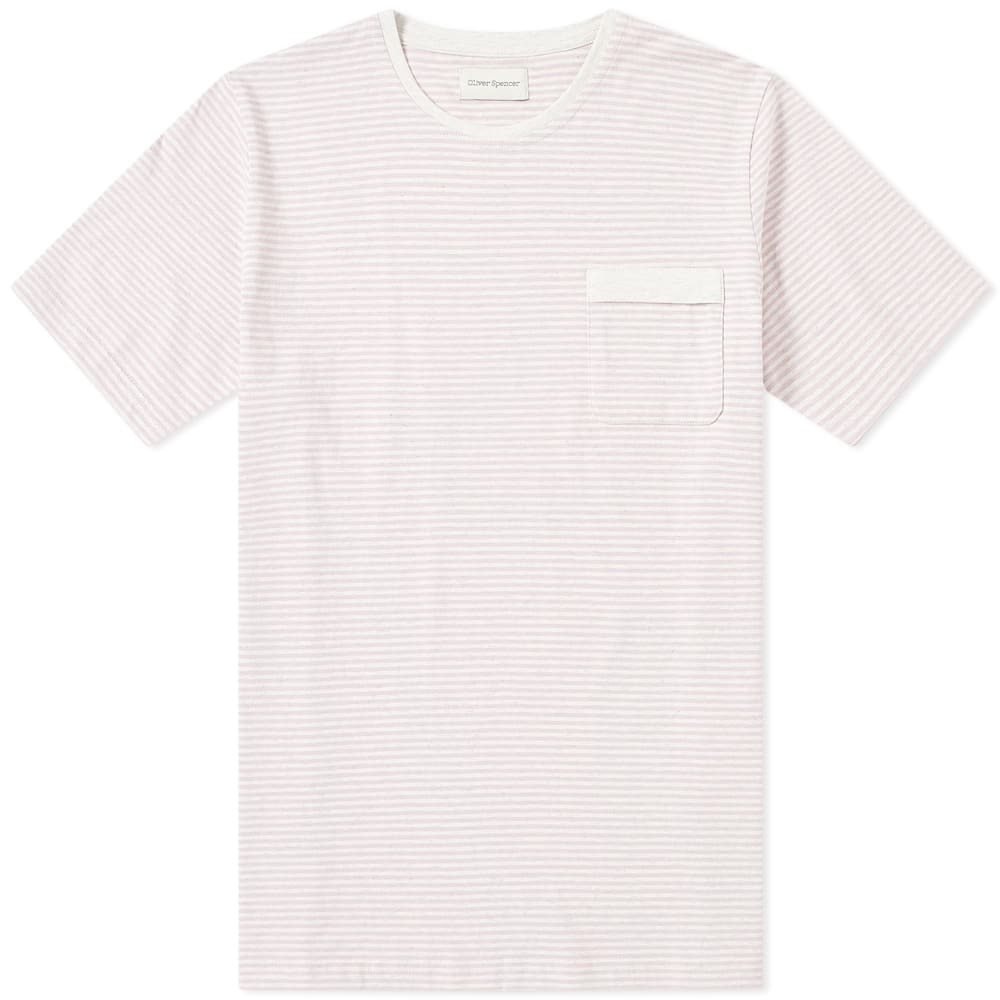Oliver Spencer Envelope Stripe Pocket Tee Oliver Spencer Loungewear
