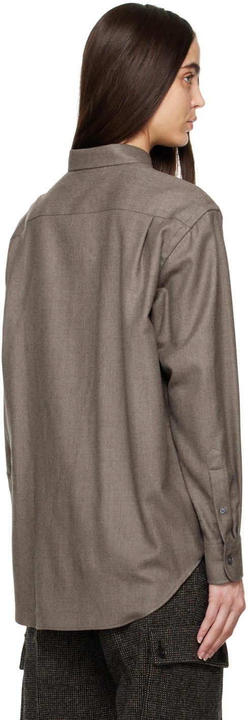 AURALEE Taupe Super Light Shirt Auralee
