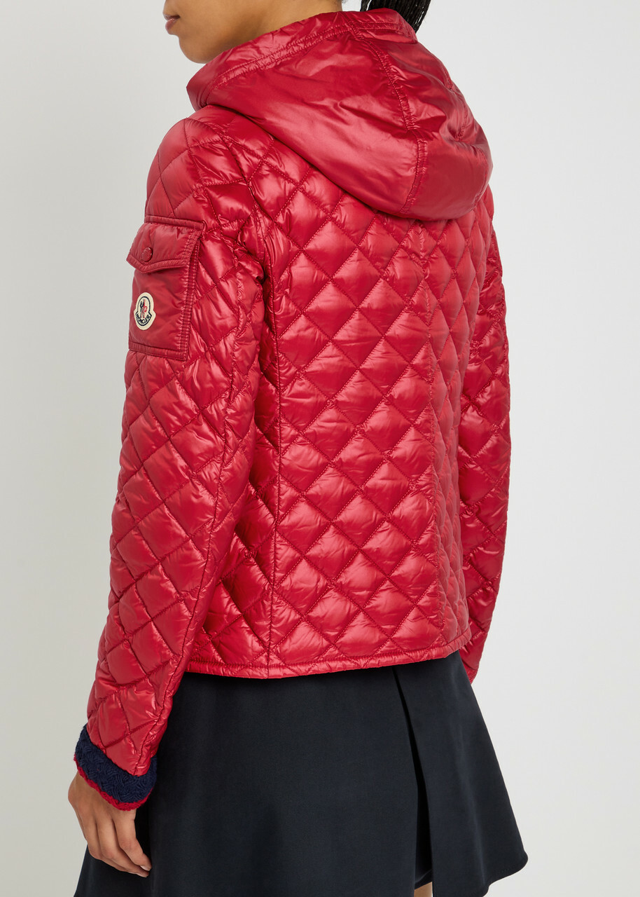 Moncler Corbelin Quilted Shell Jacket Red Moncler