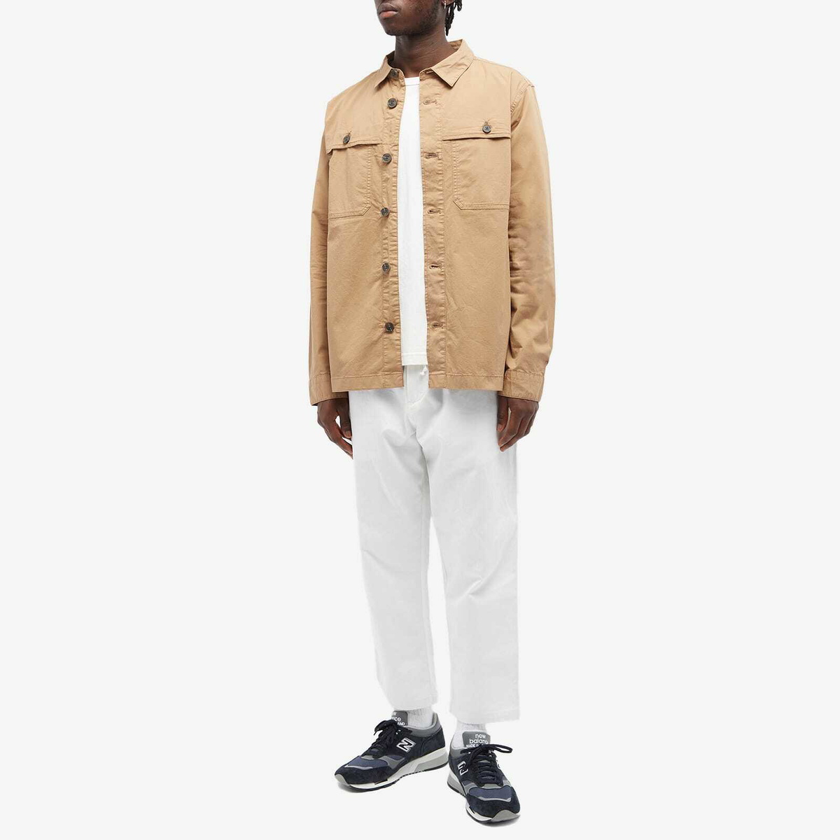 Barbour Men's Sidlaw Overshirt in Fossil Barbour