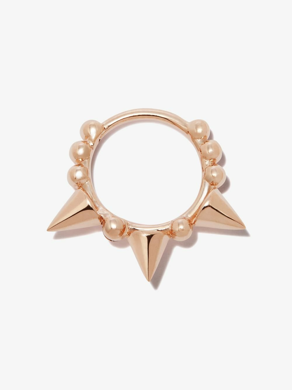 MARIA TASH 18K Rose Gold Triple Spike Hoop Earring Maria Tash