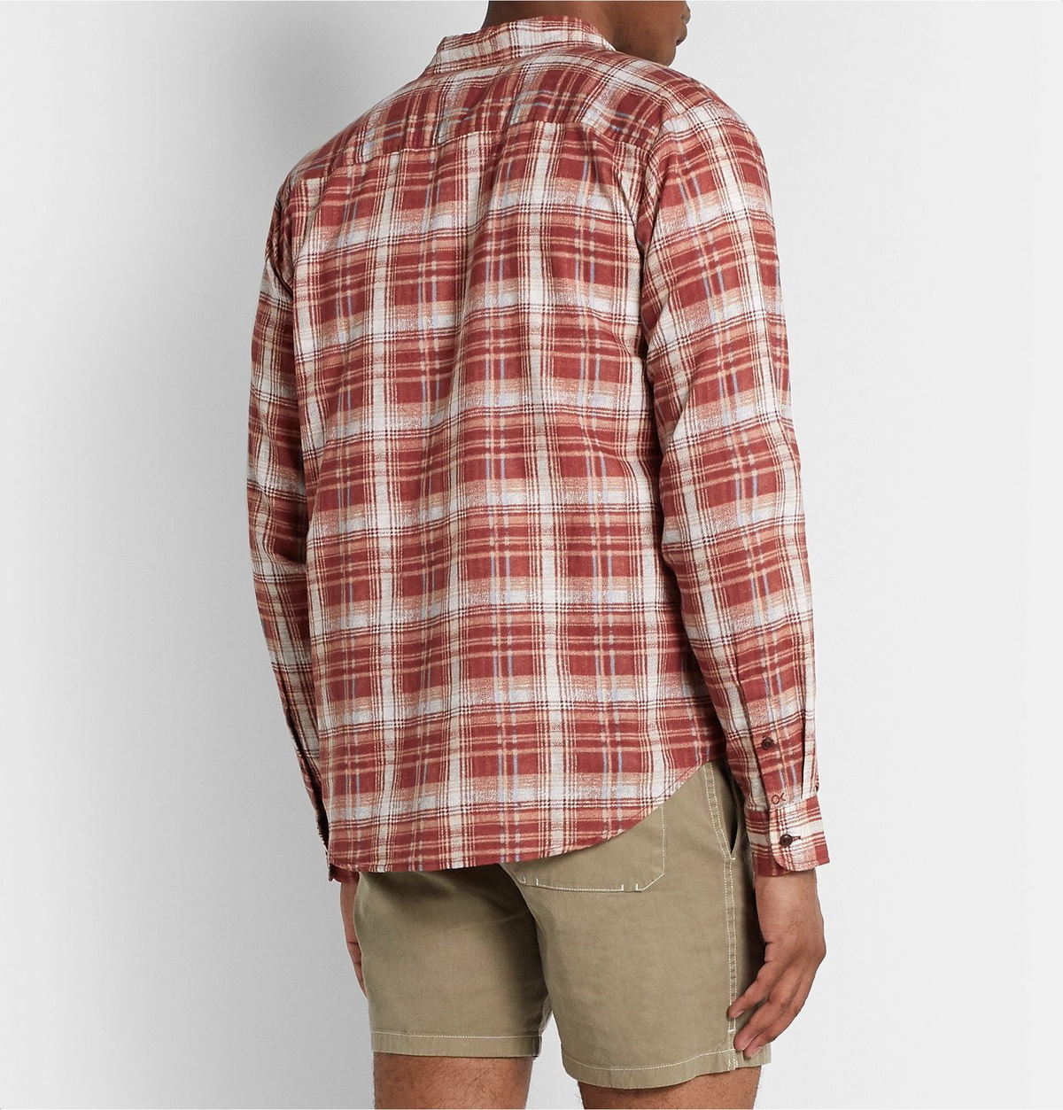 Outerknown - Highline Checked Cotton and Linen-Blend Flannel Shirt ...