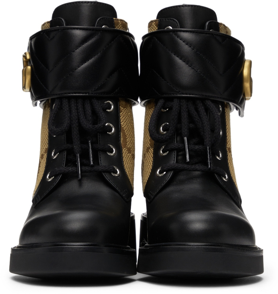 Gucci Black Marmont Double G Boots Gucci