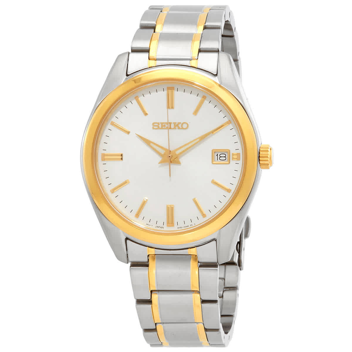 Seiko Quartz White Dial Mens Watch SUR312P1 Seiko