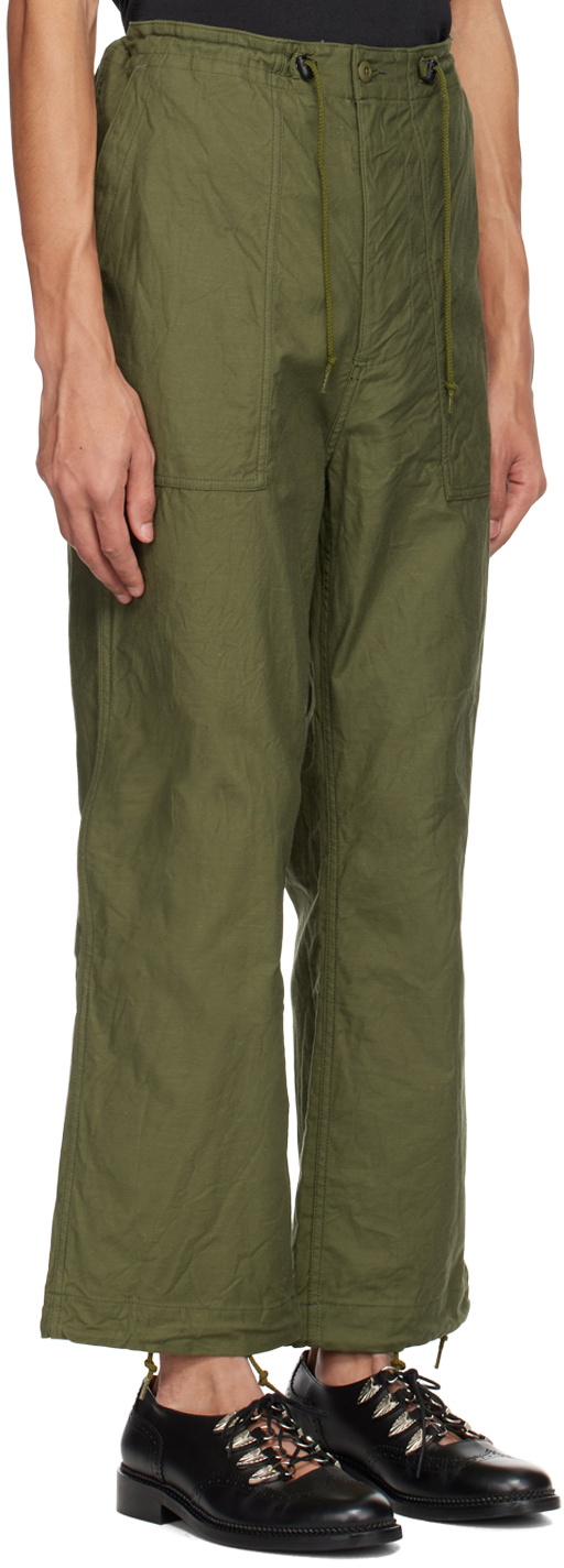 NEEDLES Green Fatigue Trousers Needles