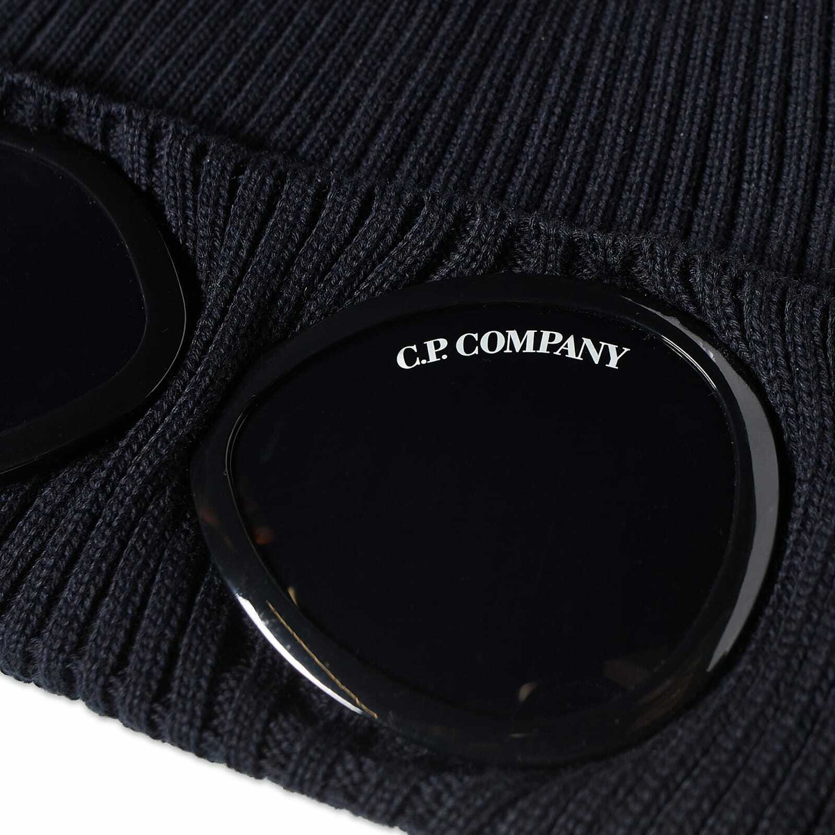 C.P. Company Men's Goggle Beanie in Total Eclipse C.P. Company