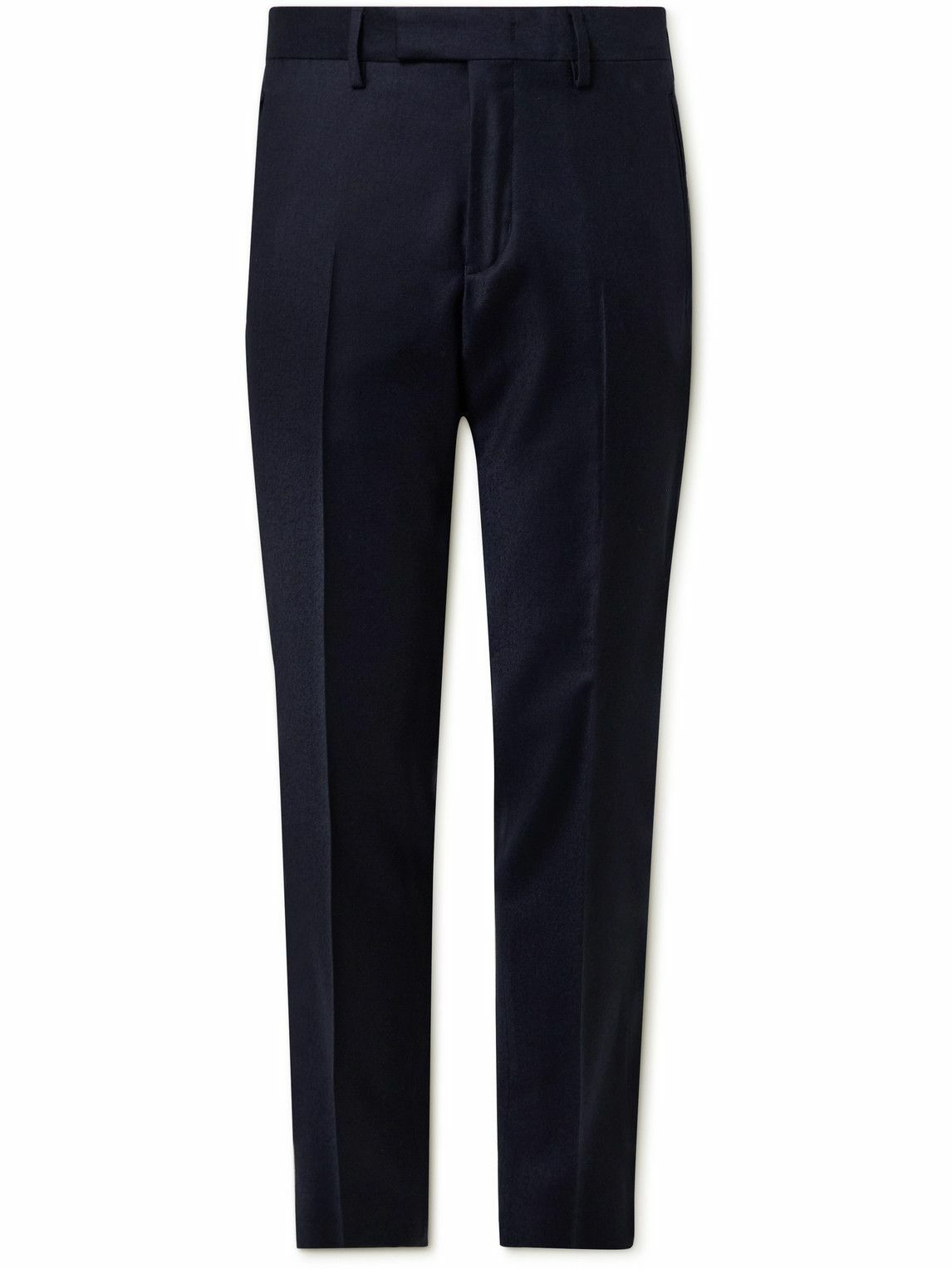 Mr P. - Philip Slim-Fit Straight-Leg Wool-Flannel Suit Trousers - Blue ...