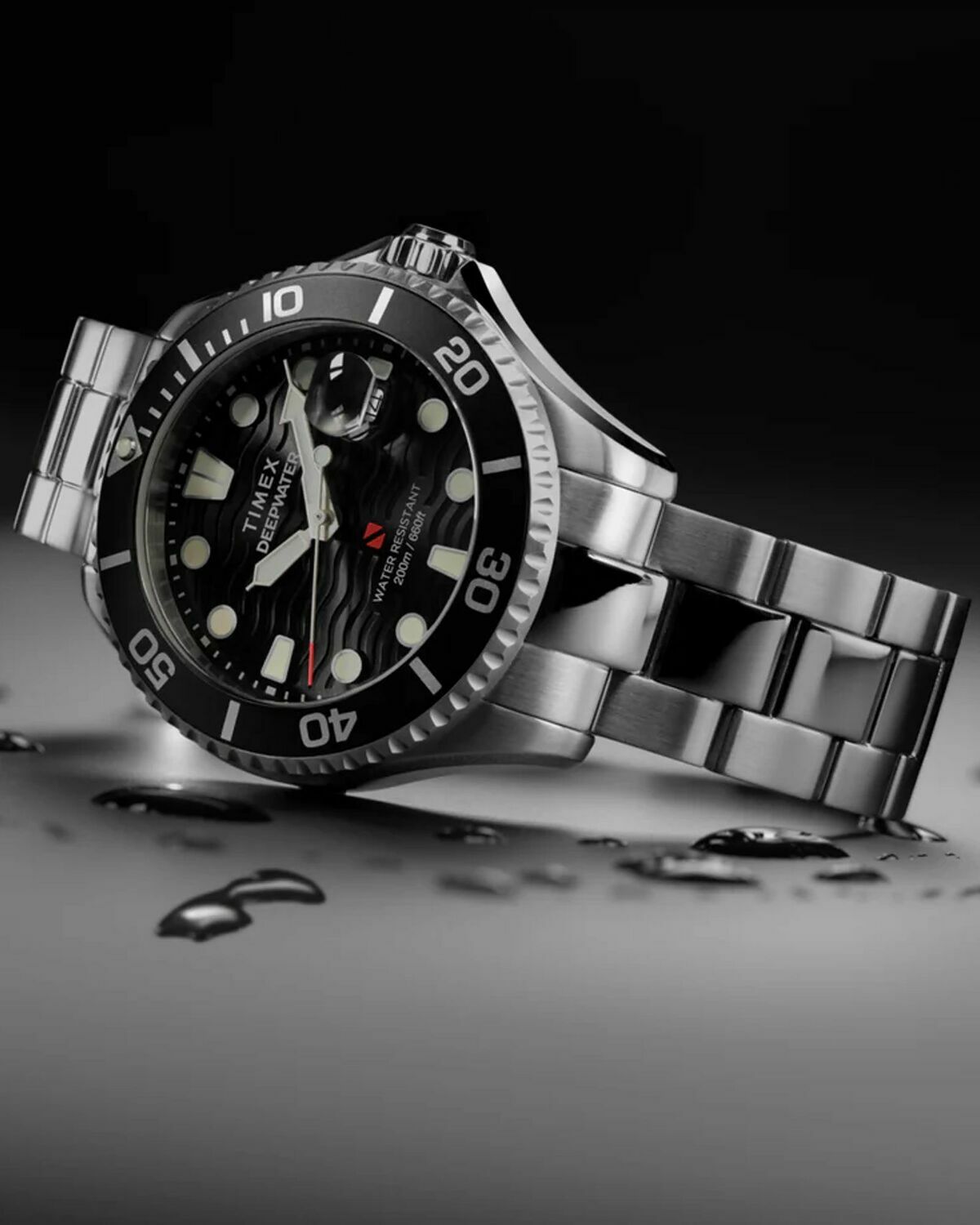 Timex Deepwater Meridian 200 Black Mens Watch Timex