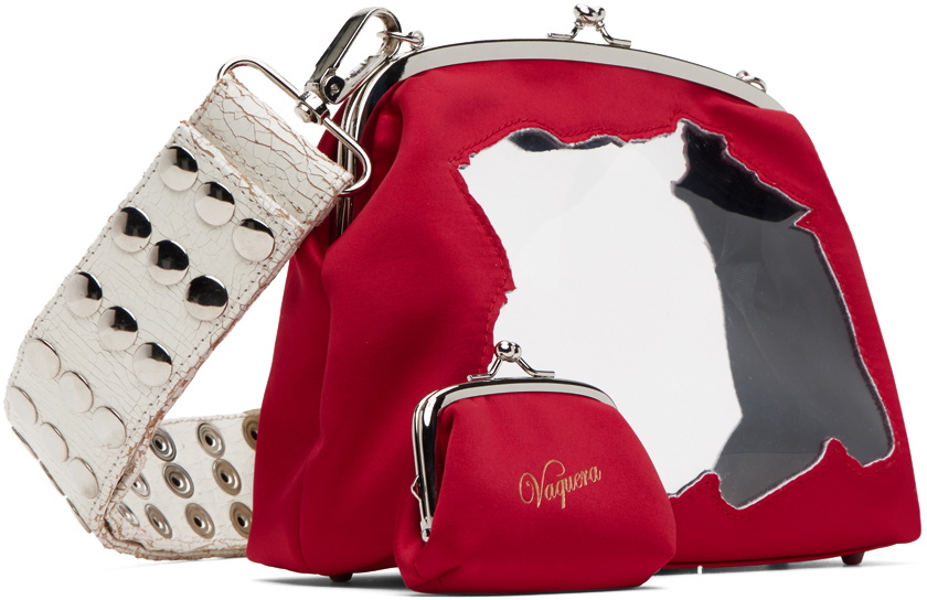 VAQUERA Red Destroyed Purse Vaquera