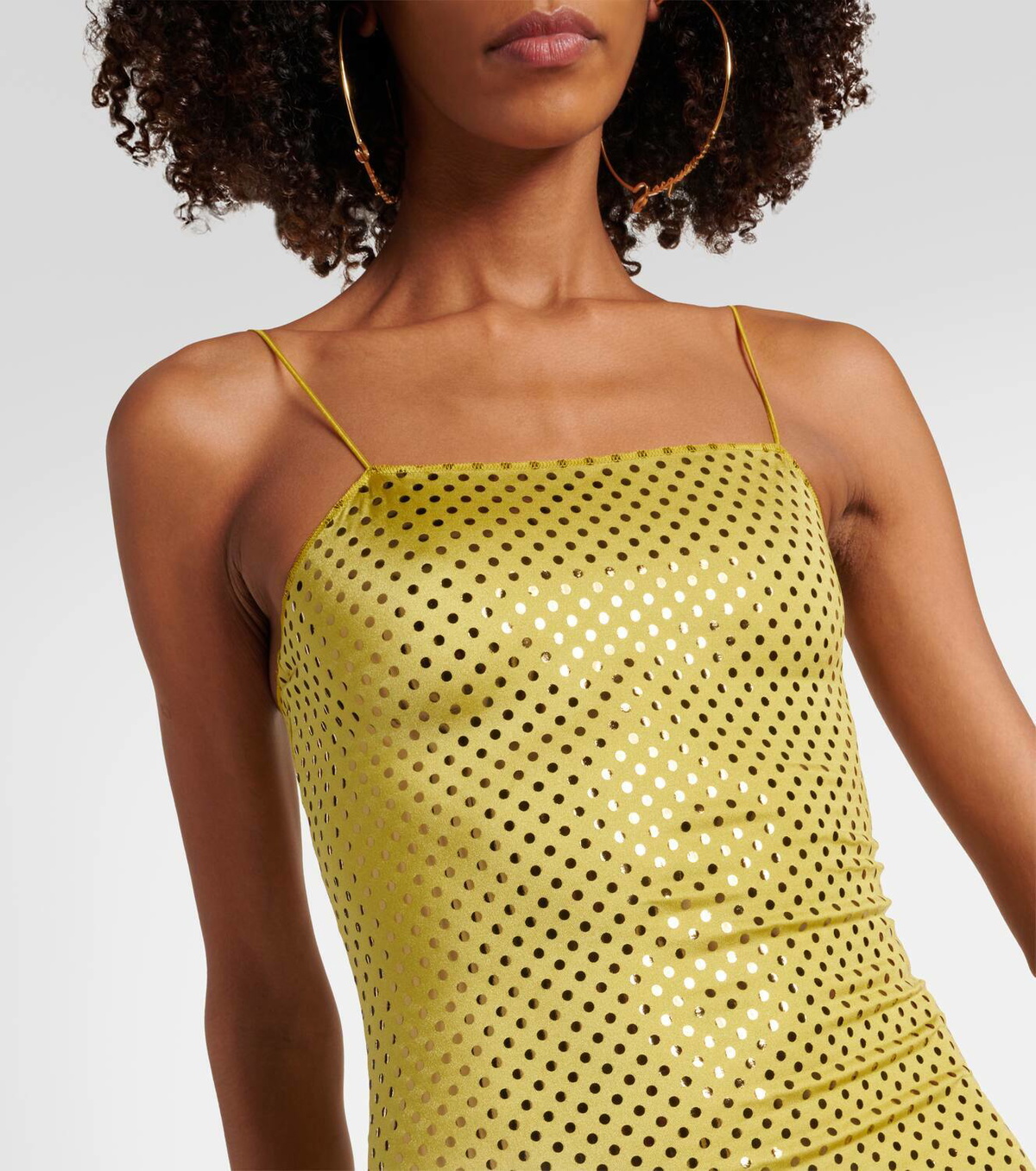 Oséree Disco Plumage feather-trimmed minidress Oseree