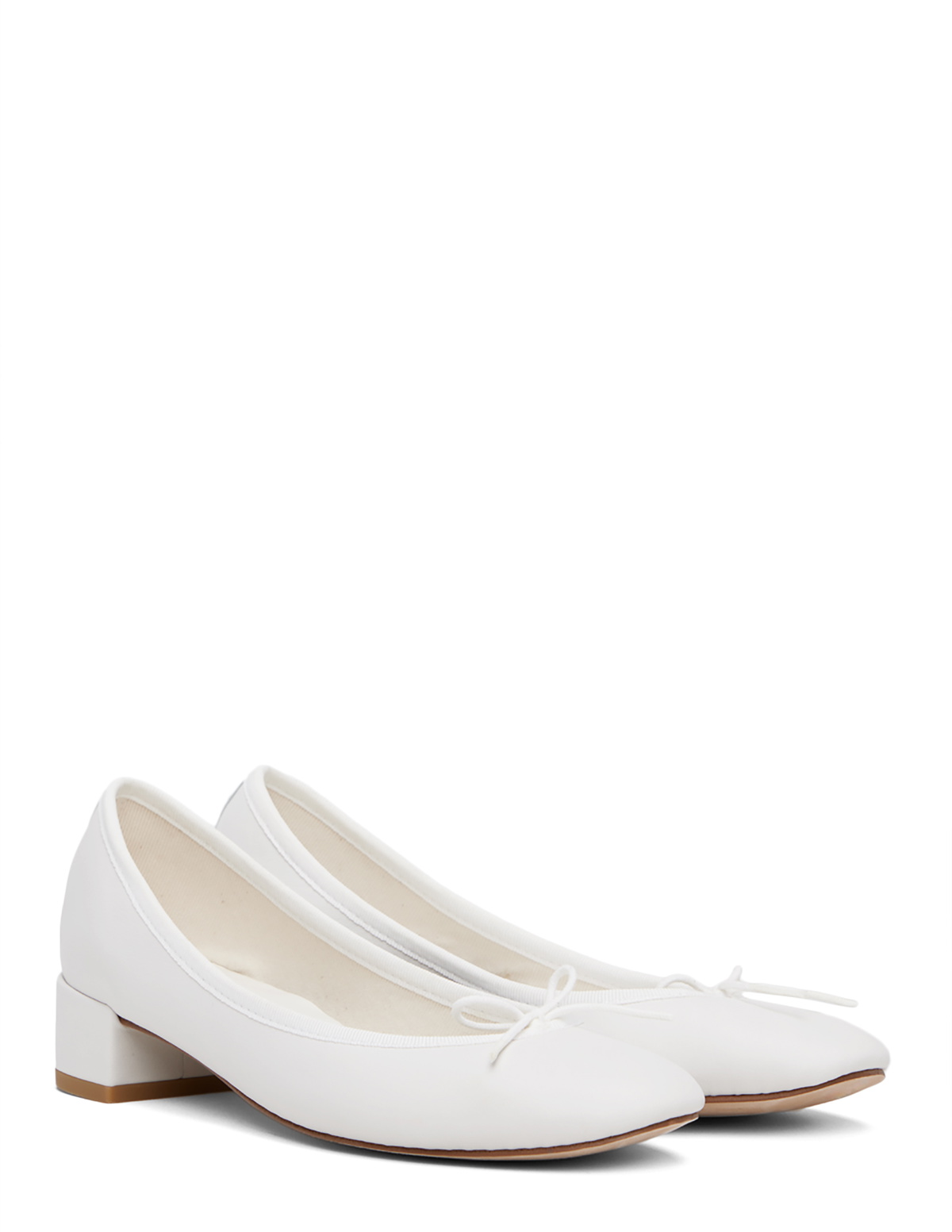 Repetto White Camille Ballet Heels Repetto