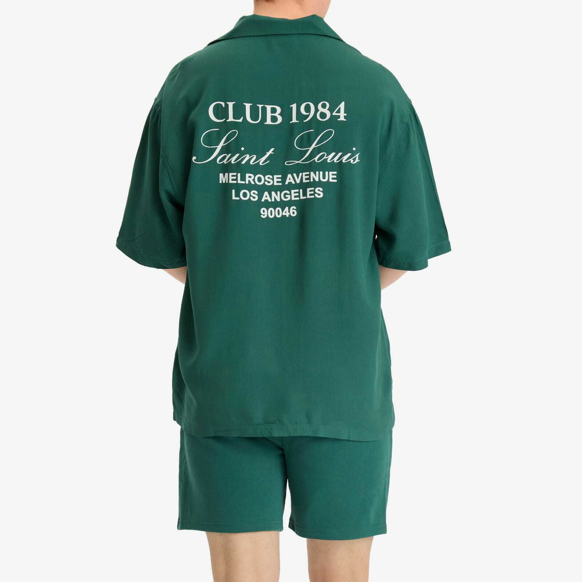 Club 1984 Men's Melrose 1984 Vacation Shirt in Forest Green Club 1984