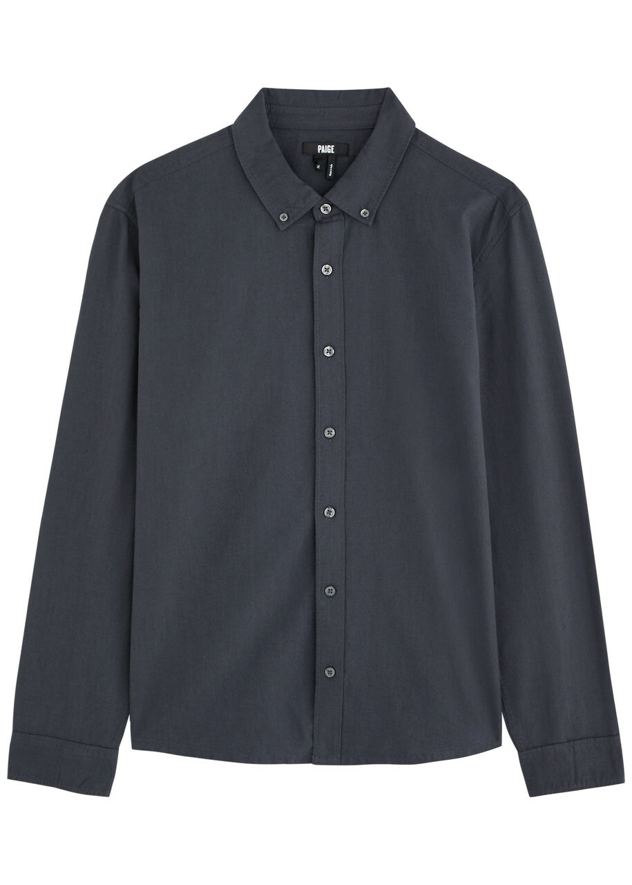 Paige Pittman Cotton Shirt Navy Paige
