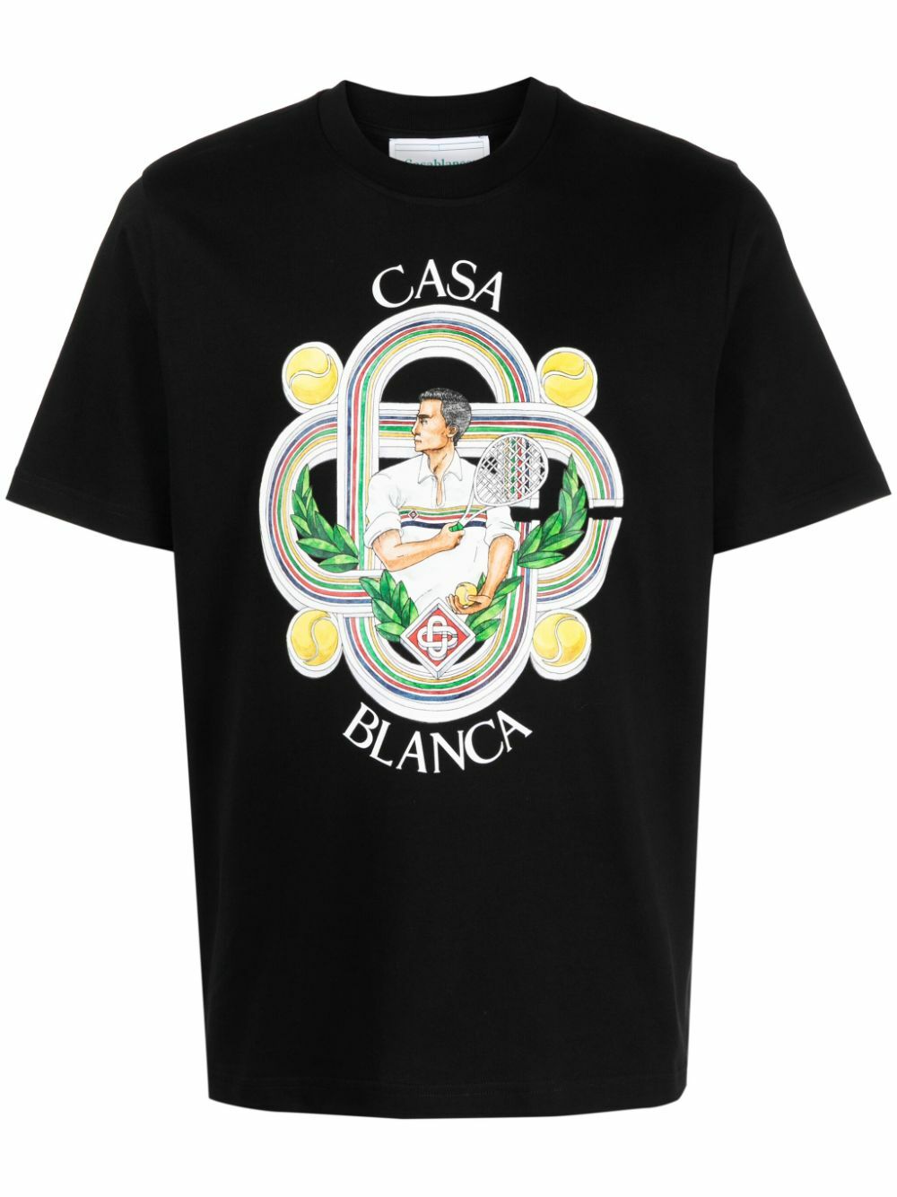 CASABLANCA - Logo Organic Cotton T-shirt Casablanca