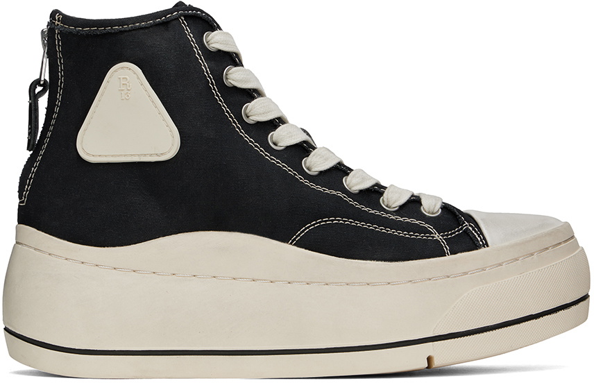 R13 Black Kurt High Top Sneakers R13