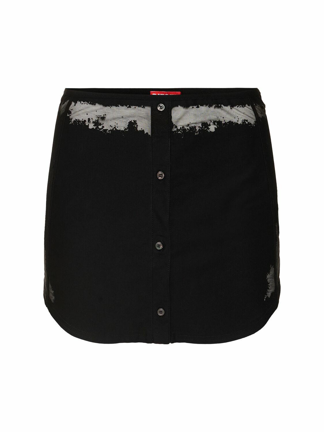 DIESEL O-malvy Jersey Devoré Mini Skirt Diesel