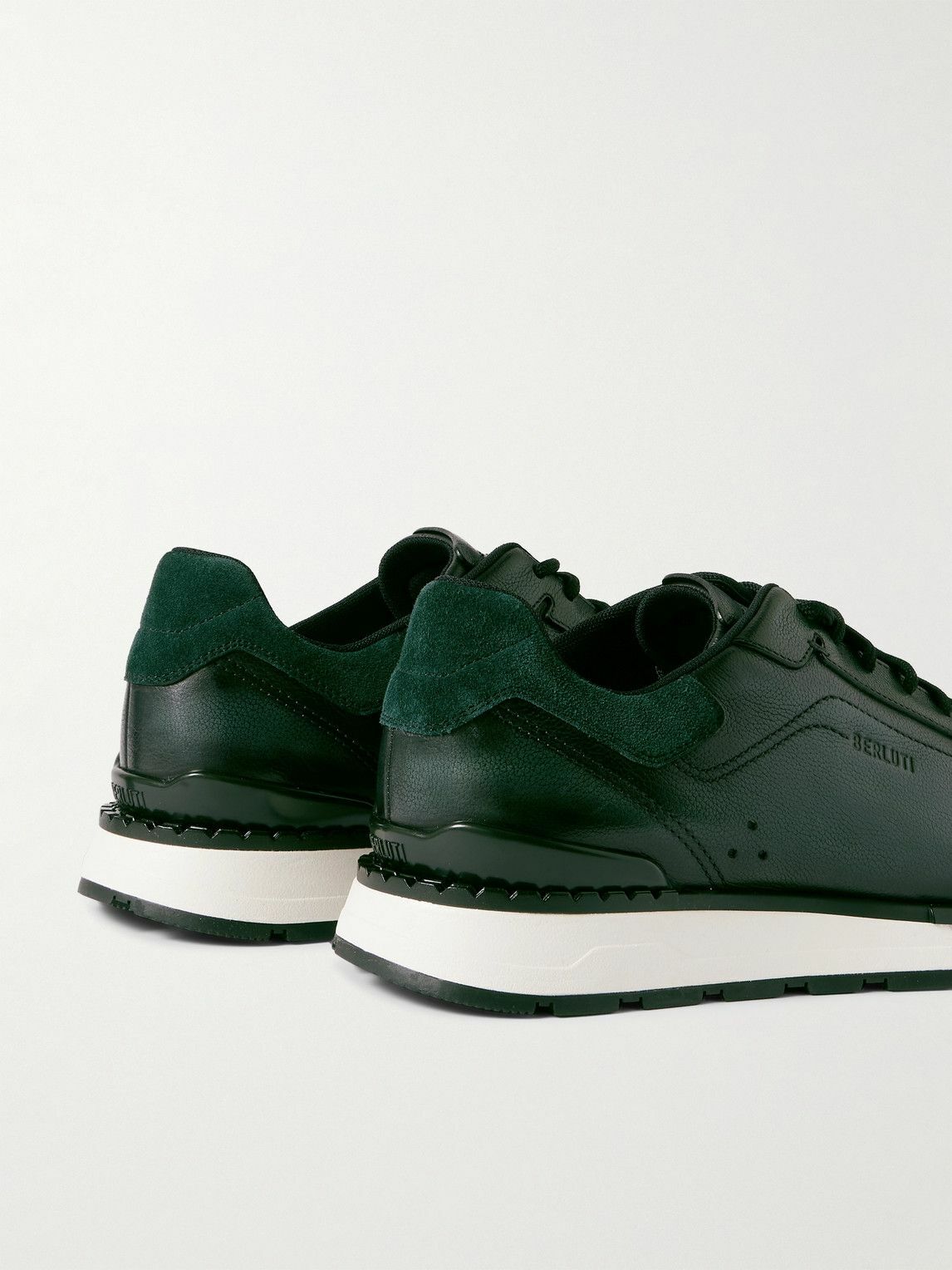 Berluti - Fast Track Suede-Trimmed Full-Grain Venezia Softy Leather ...