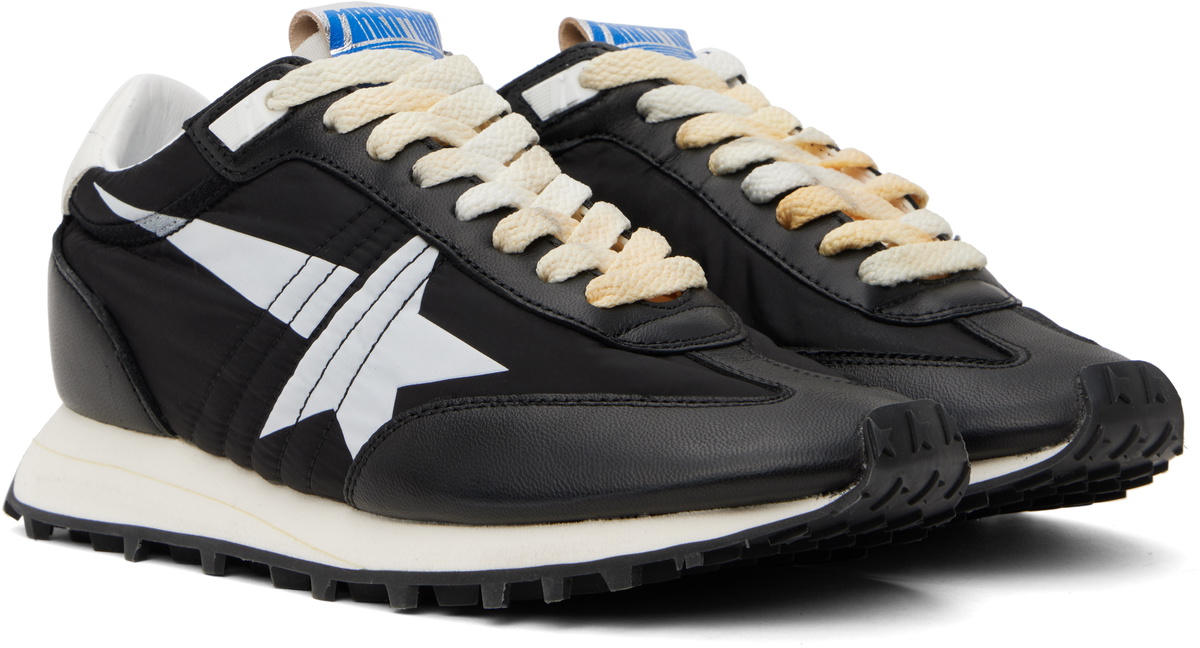 Golden Goose Black & White Marathon M77 Sneakers Golden Goose Deluxe Brand