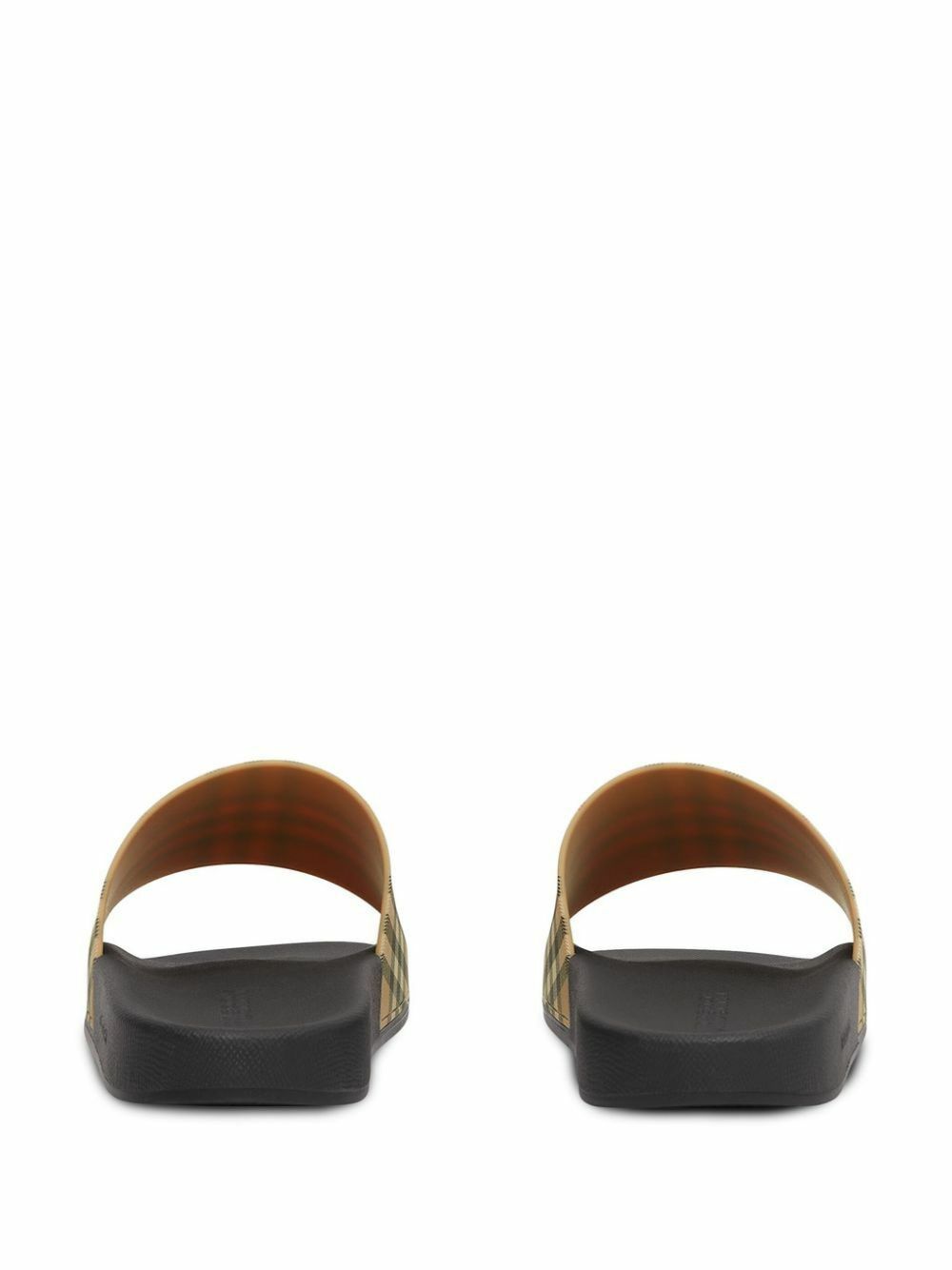Burberry Neutral Vintage Check Slides Burberry